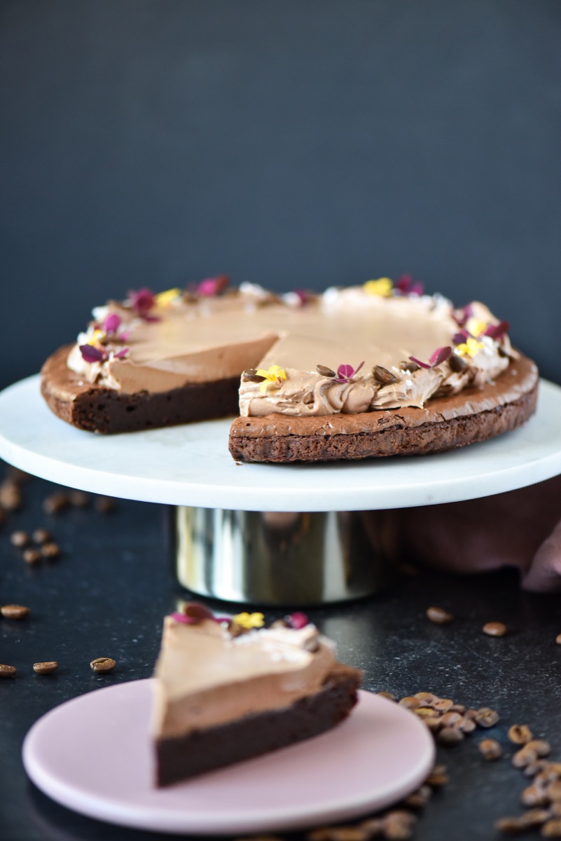 Chokladkaka med kaffe och chokladsmörkräm - Salt som Socker