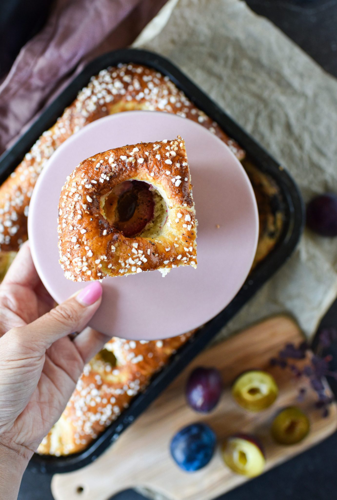 Snurrade kanelbullar med mandelmassa - Salt som Socker